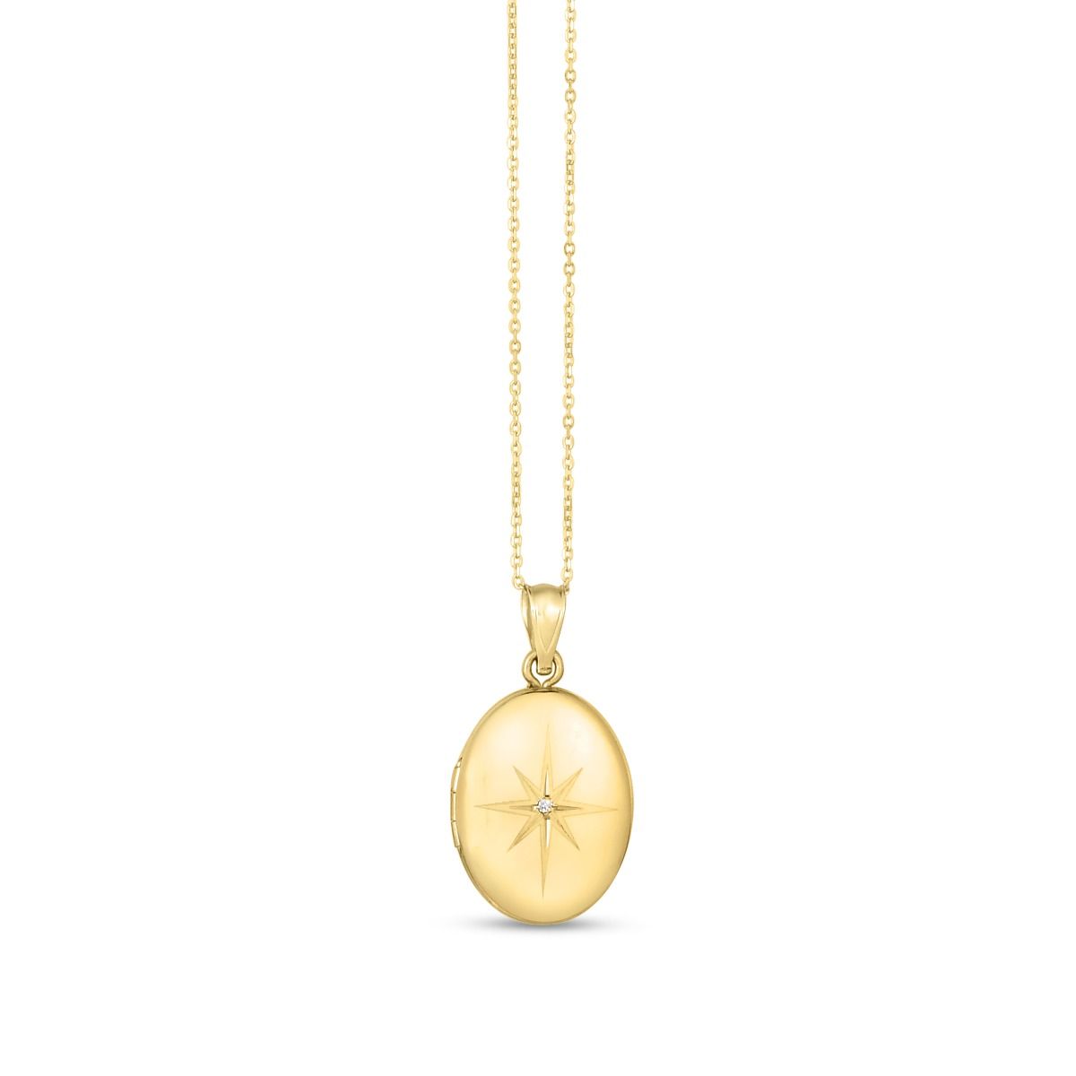 North Star Diamond Locket Necklace – The Lovery